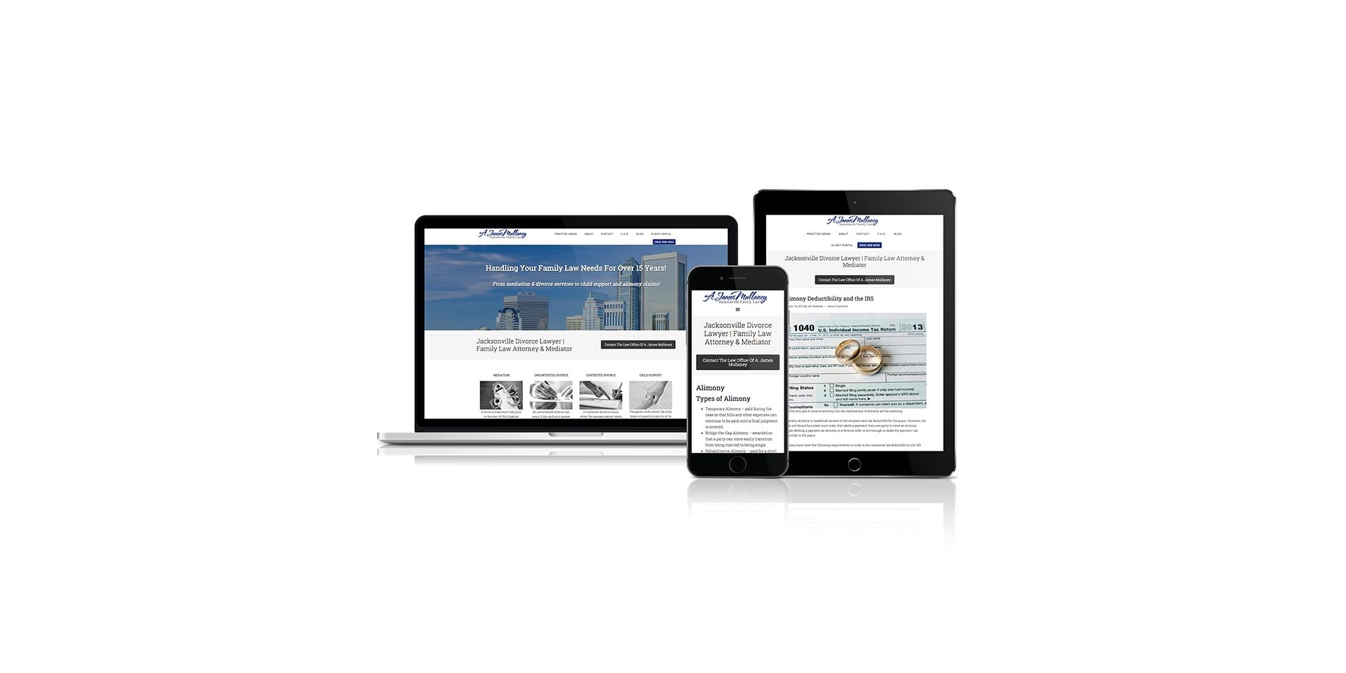 Jim Mullaney Lawyer Website Design | MVMG